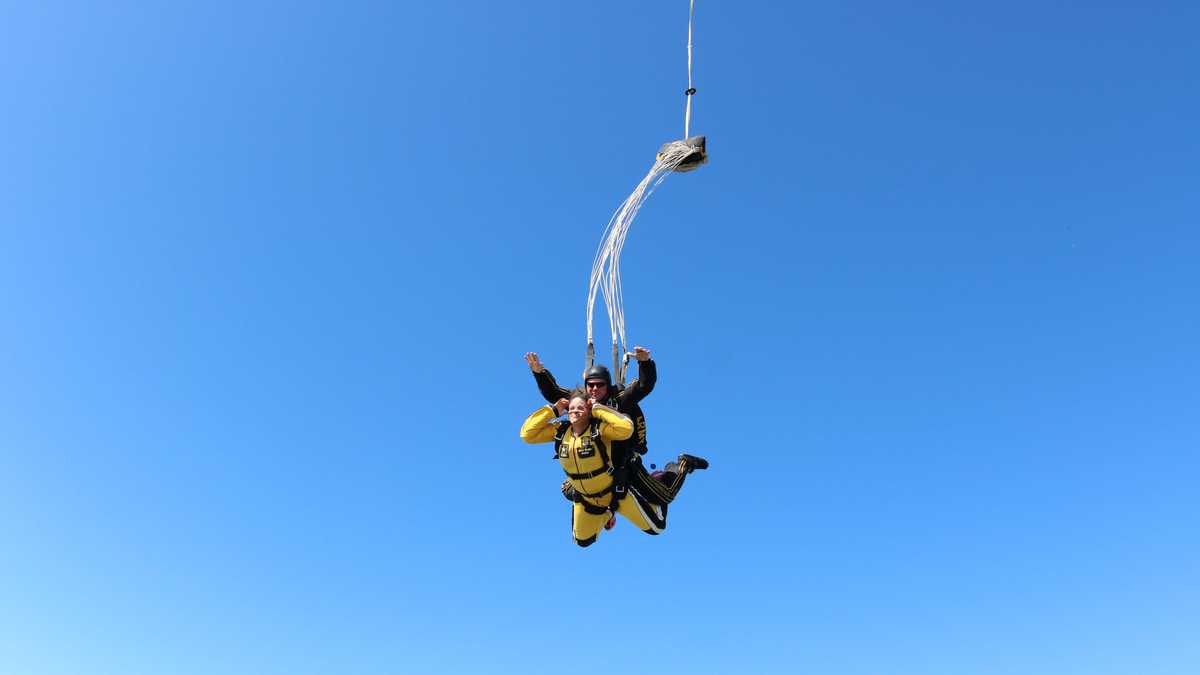 IMAGES: Monica Hardin jumps with the Golden Knights