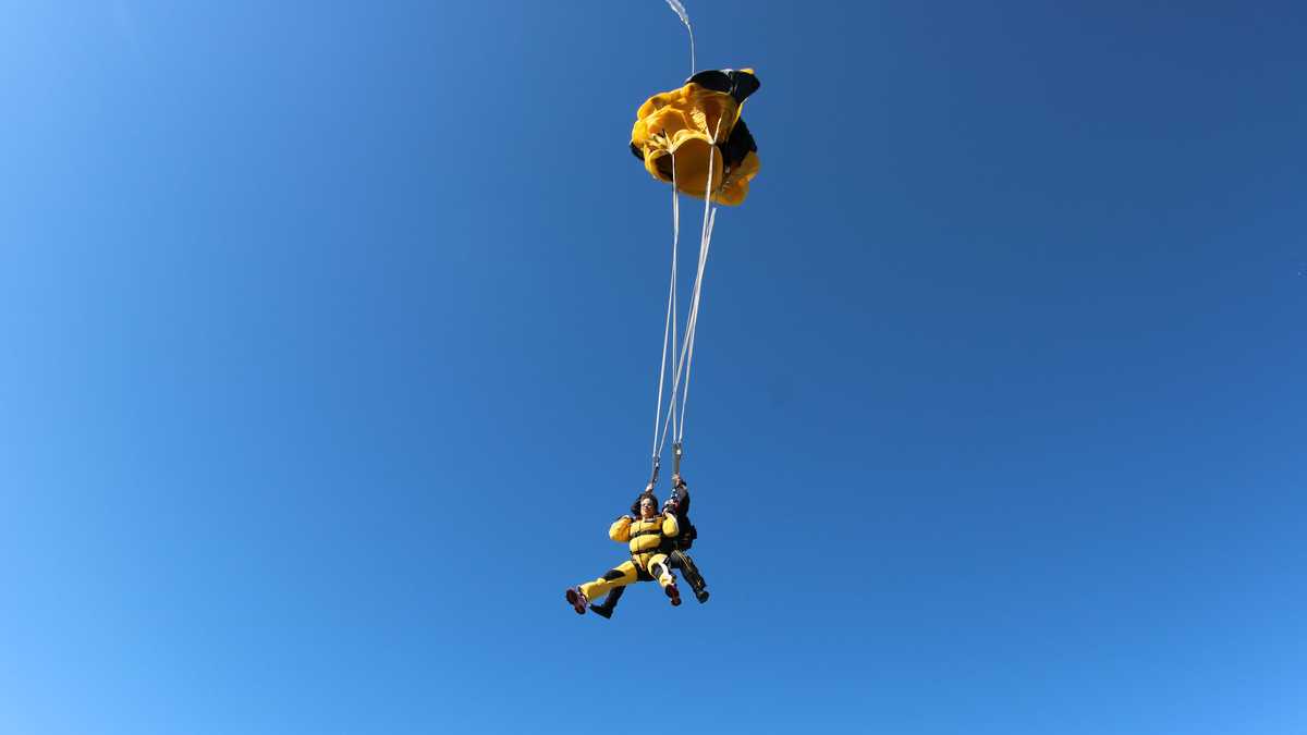 IMAGES: Monica Hardin jumps with the Golden Knights
