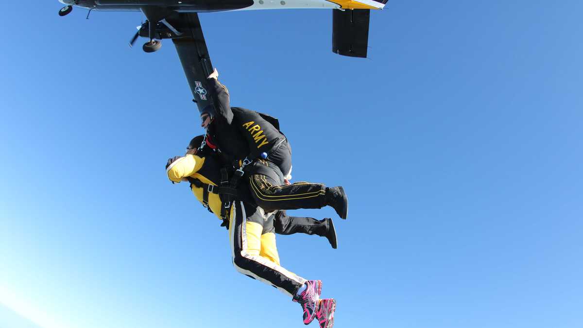 IMAGES: Monica Hardin jumps with the Golden Knights