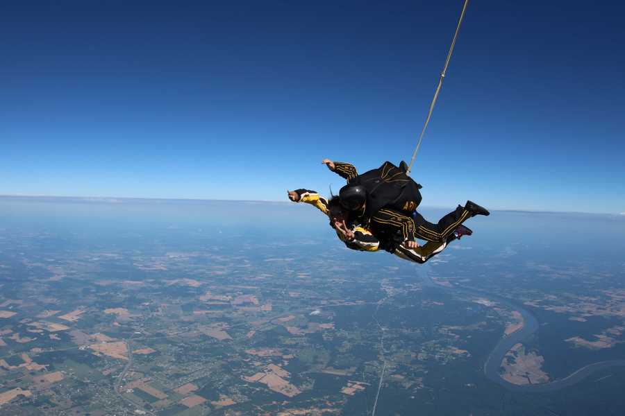 IMAGES: Monica Hardin jumps with the Golden Knights