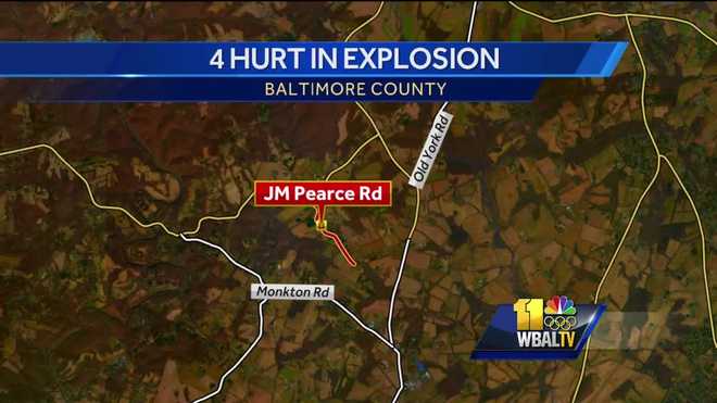 4 injured after fire pit explodes in Monkton