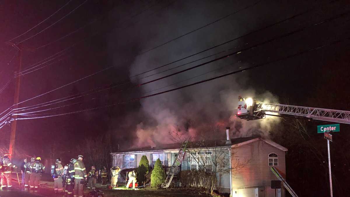 Monroeville firefighters battle house fire