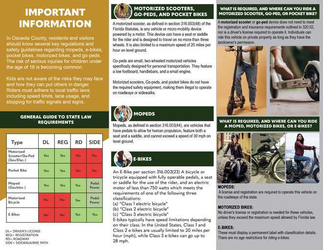 Osceola County deputies educate kids on e-bike safety