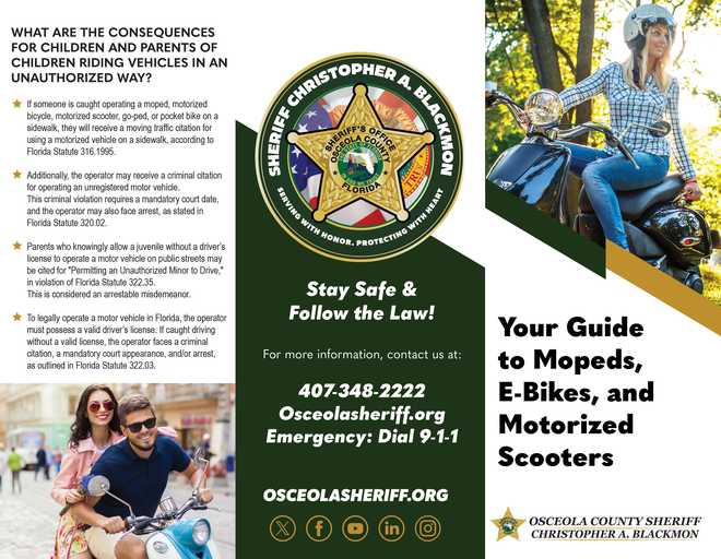 Osceola County deputies educate kids on e-bike safety