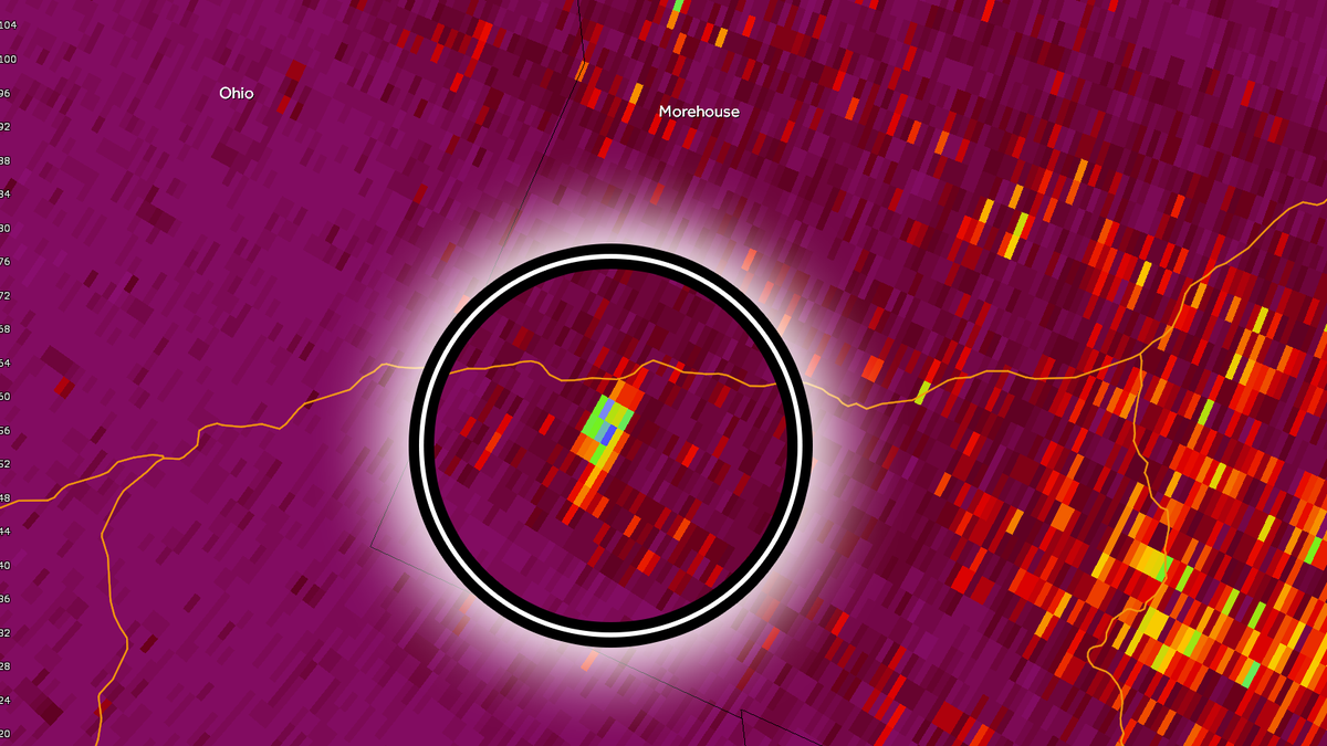 Tornado Debris Signatures Detected By Radar Out Of Montague New York