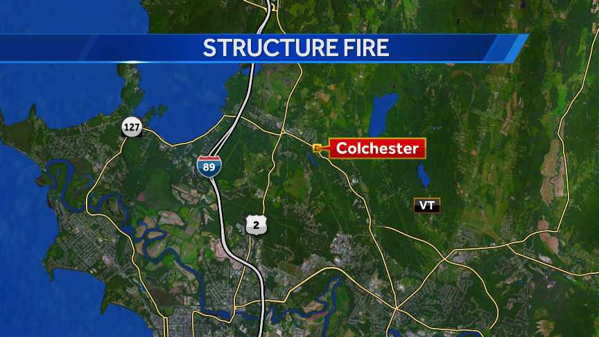 Crews on scene of structure fire in Colchester