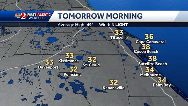 Another night of freezing temperatures in Central Florida