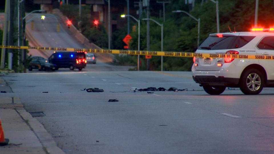Motorcyclist dies after collision with MTA bus in southwest Baltimore