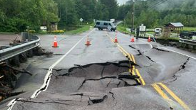 Vermont flooding: See photos of washed out roads, damaged homes across ...
