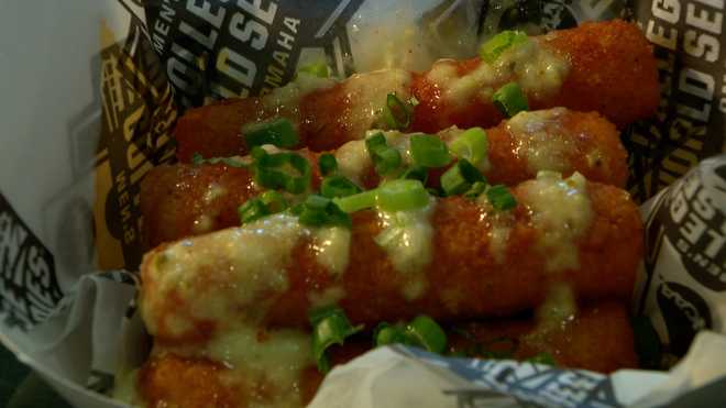 Omaha College World Series menu for Charles Schwab Field