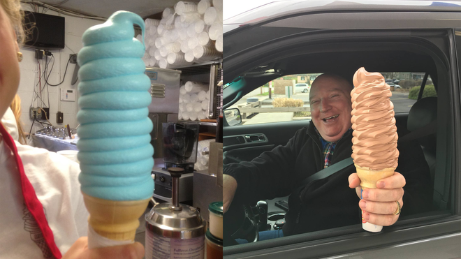 Order monster cone from this Greater Cincinnati dairy bar