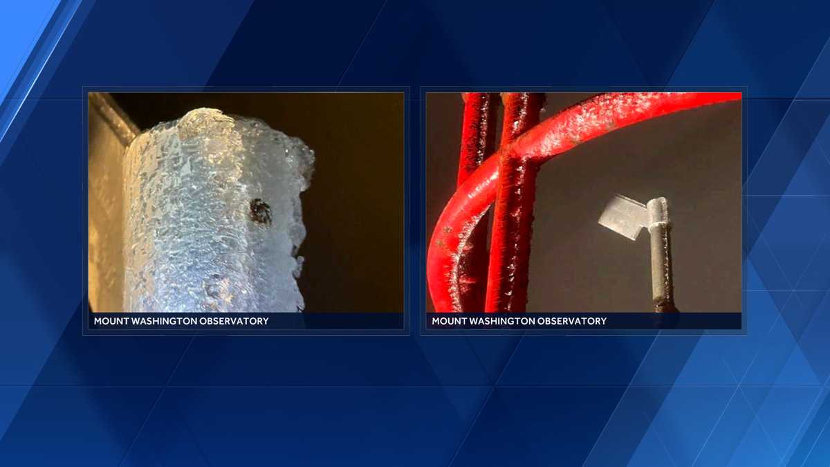 Mount Washington sees first ice at summit since June