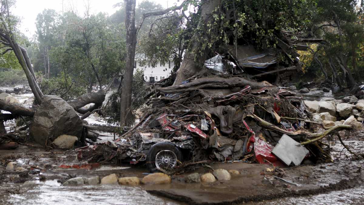 Death toll hits 17 in California mudslides; 13 missing