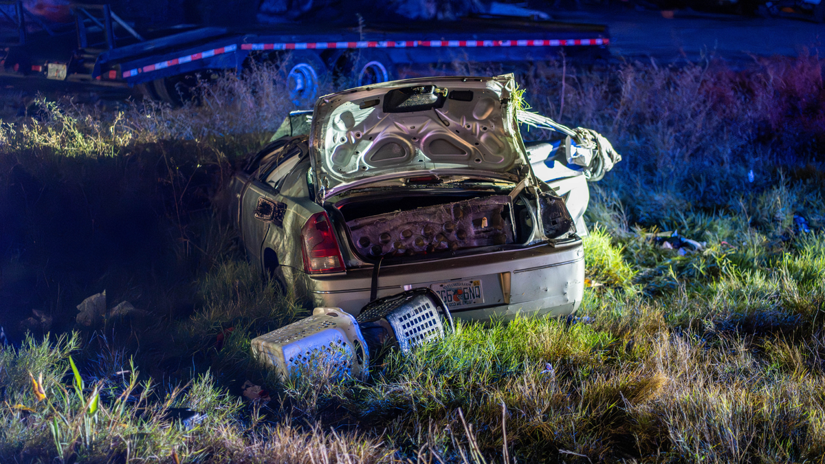 Roof ripped off car after major crash in Cape Coral