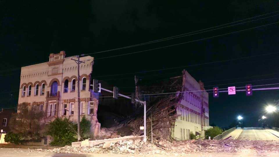 BUILDING COLLAPSE IN MUSKOGEE: Demolition underway after building ...