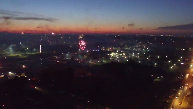 Viewer shares amazing video of fireworks across Mustang