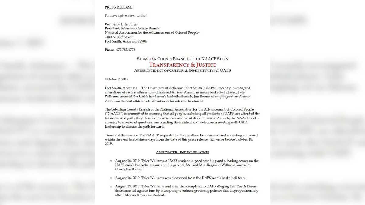 Naacp Seeking Transparency After Alleged Discrimination Against Former