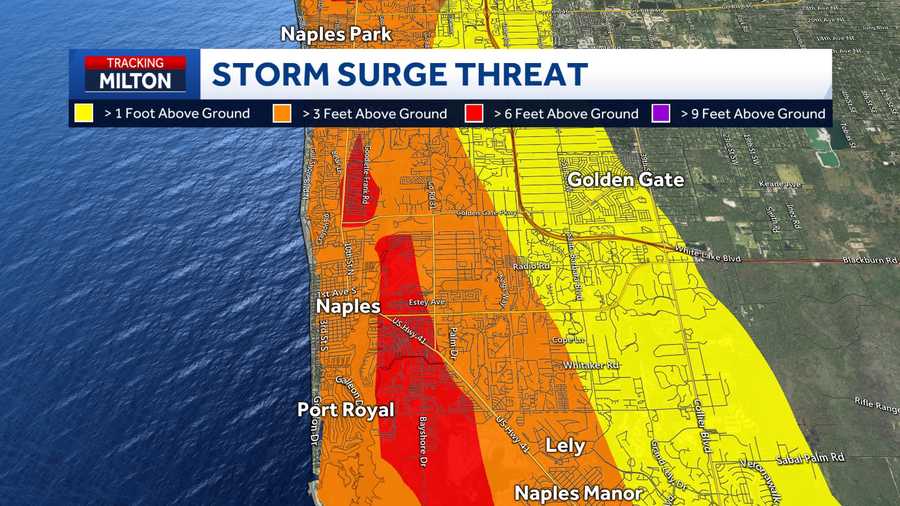 Hurricane Milton: storm surge neighborhood-by-neighborhood breakdown