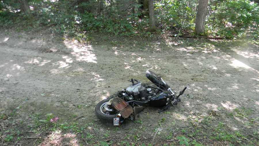 Motorcyclist collides with truck on Maine dirt road