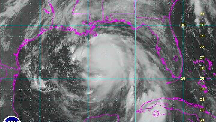 Hurricane Nate: View maps and graphics