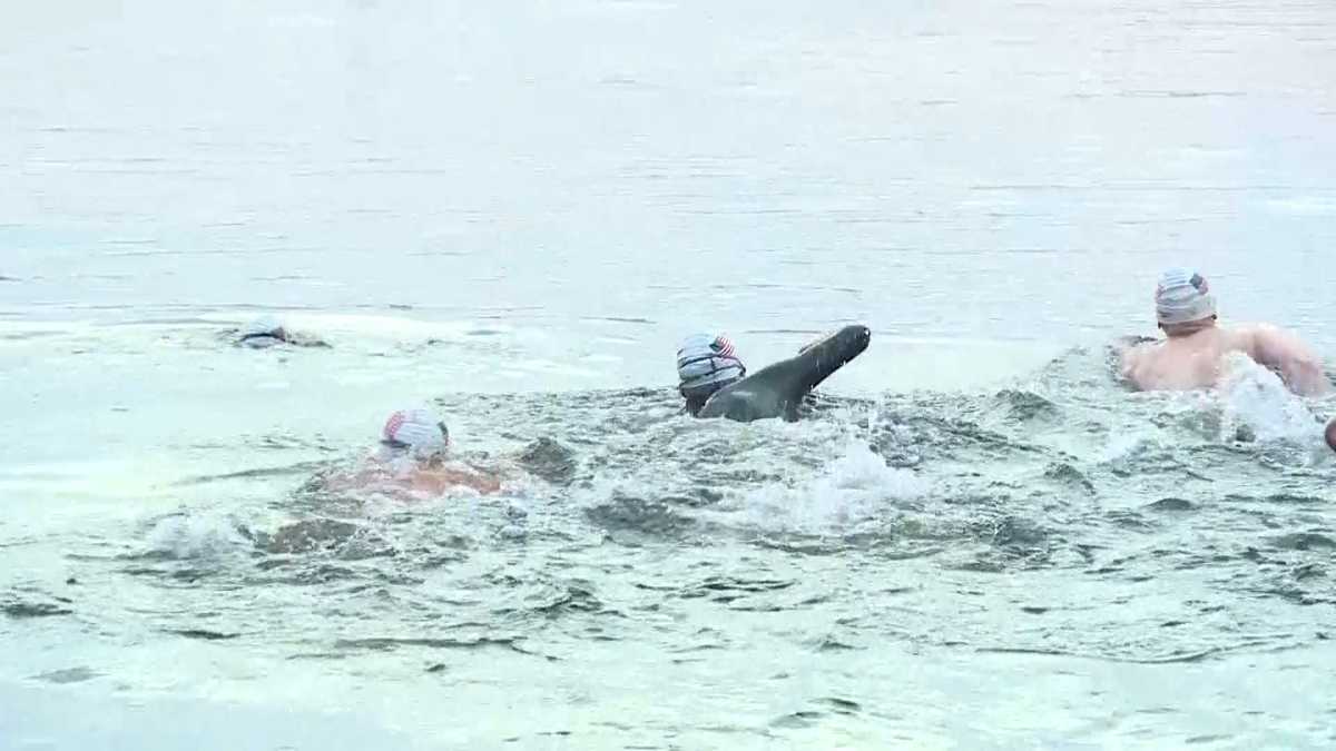 Navy SEALs swim to raise money for Camp Sunshine