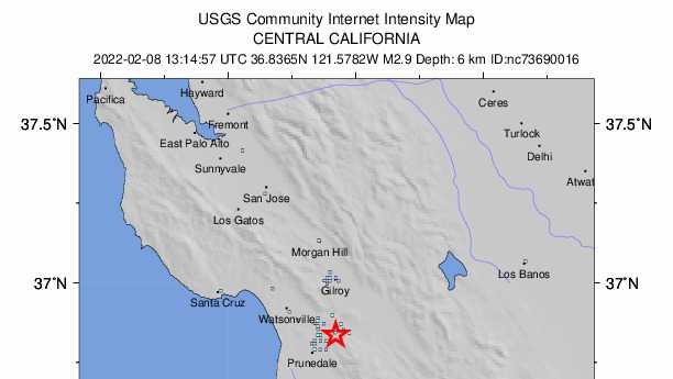 2.9 magnitude earthquake shakes Central Coast