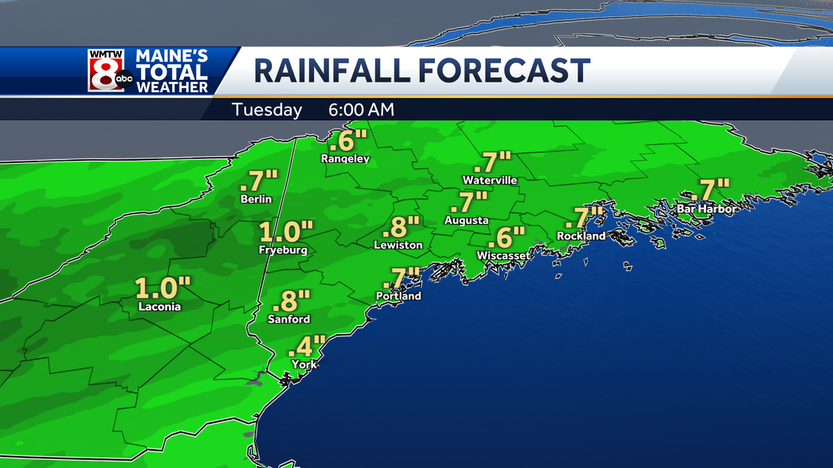 Expect a wet start to your Monday commute