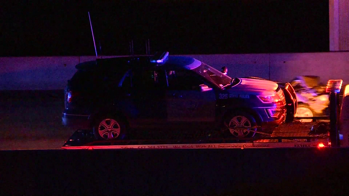 Massachusetts State Police cruiser involved in multi-vehicle crash on ...