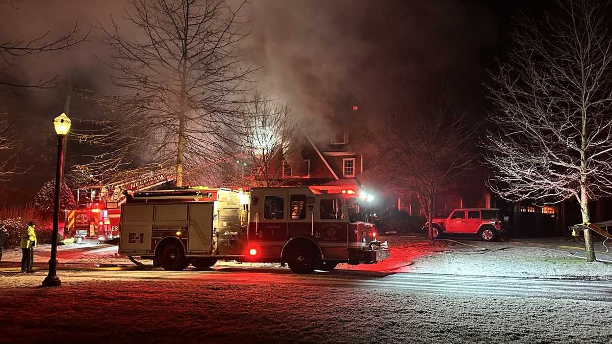 Firefighters battle flames in Needham home on Christmas Eve