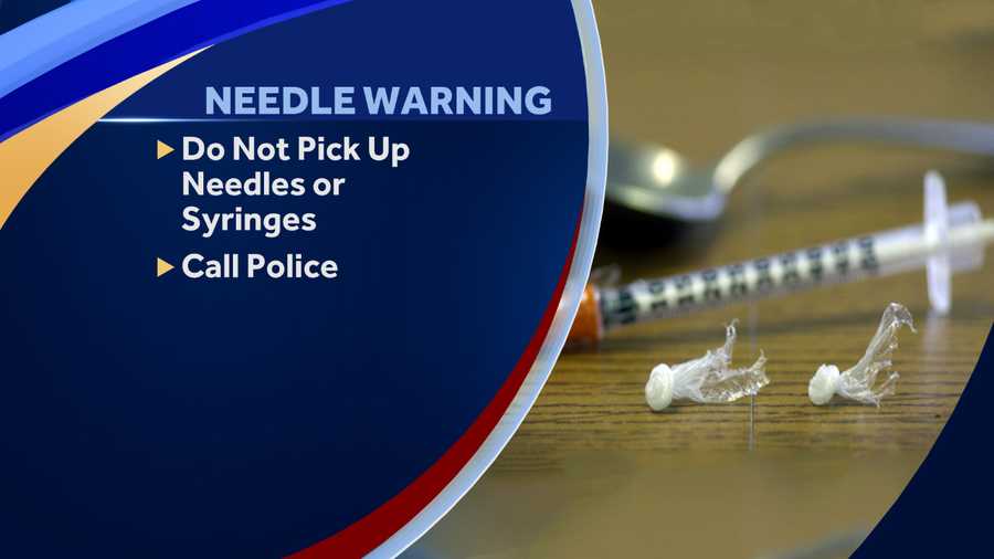 Plymouth police warning residents about drug needles around town