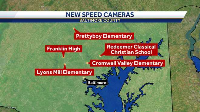 5 new speed cameras to be activated Thursday