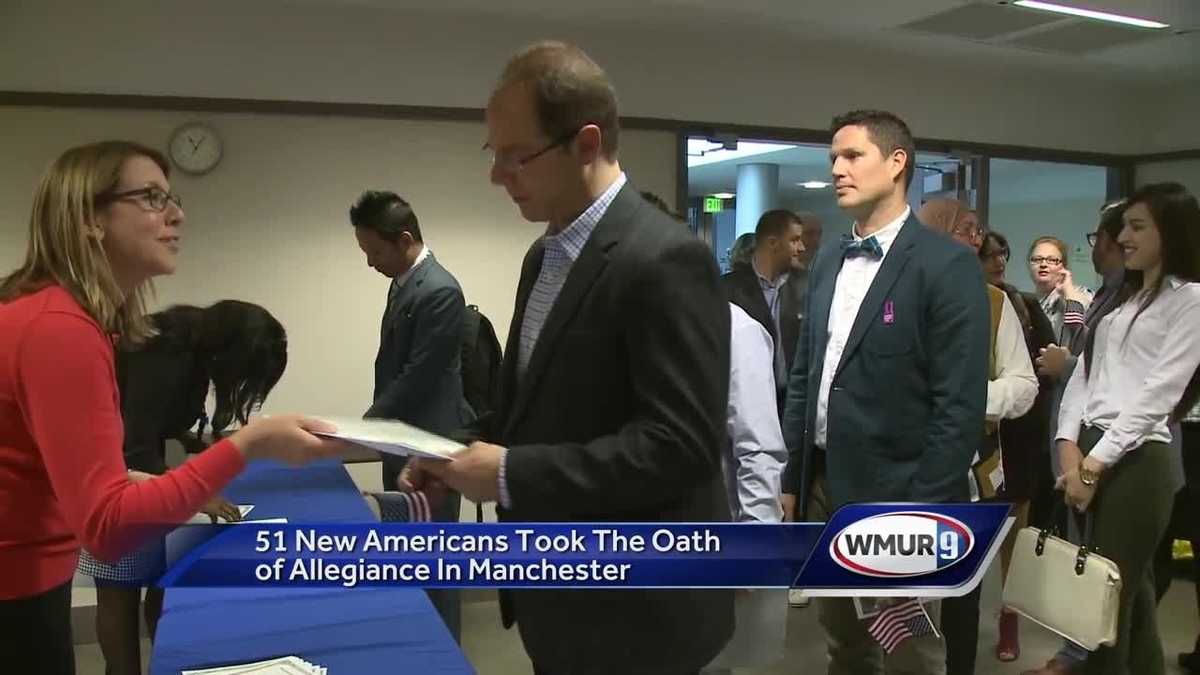 51 American citizens take oath of allegiance in Manchester