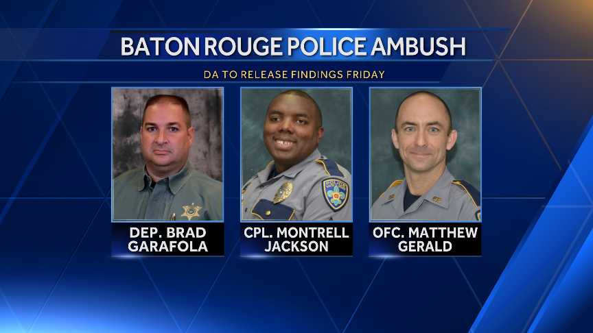 DA to release report on ambush of Baton Rouge officers