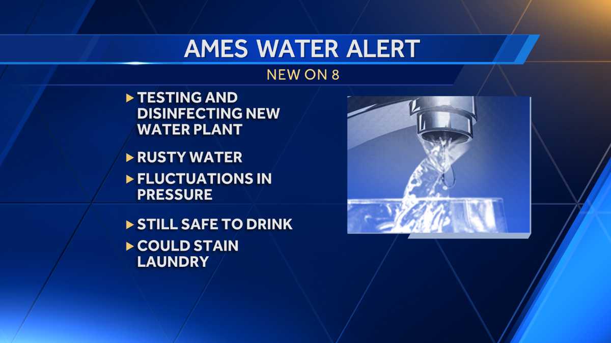 Officials warn water plant testing may cause rusty water