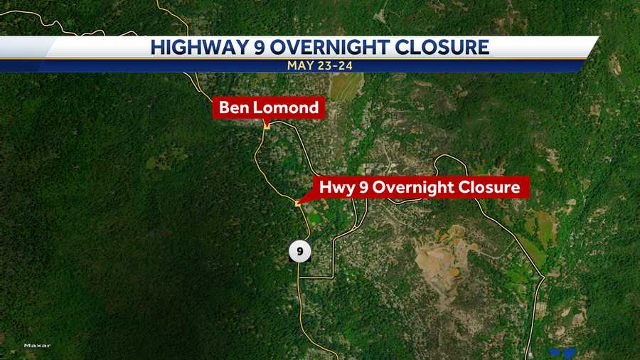 Overnight closures planned for Highway 9 May 23-24