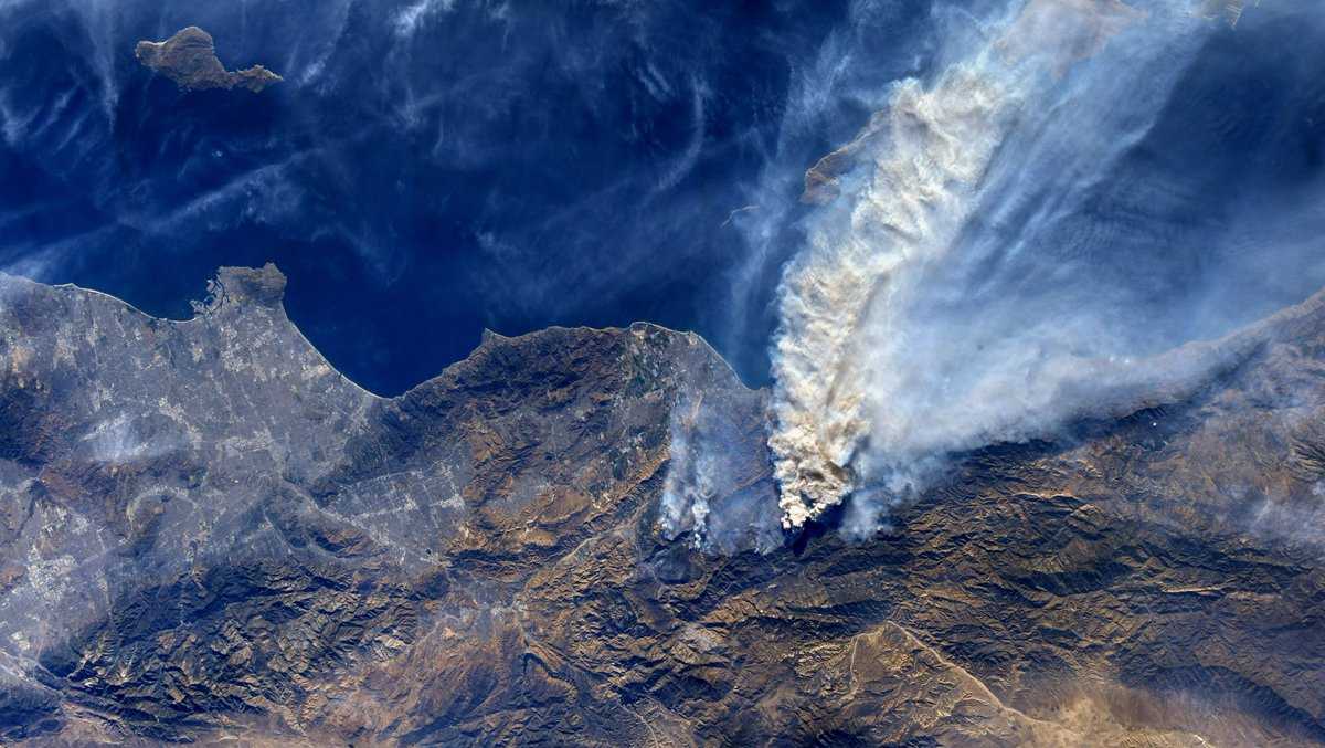 PHOTOS: Southern California wildfires seen from space