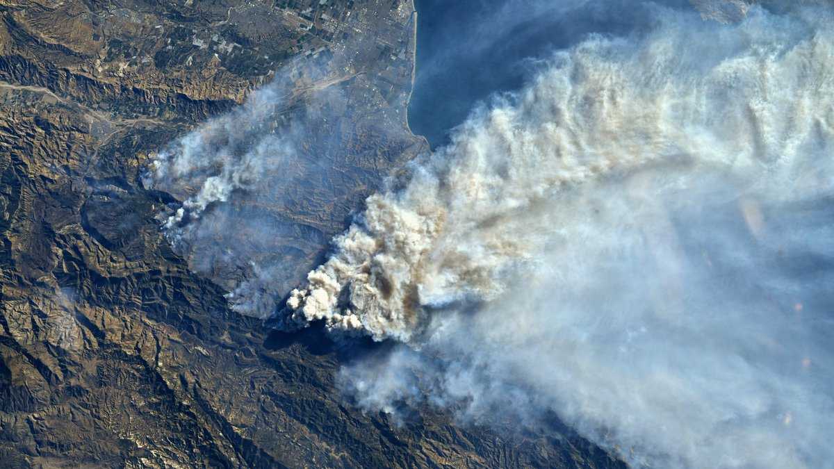 PHOTOS: Southern California wildfires seen from space