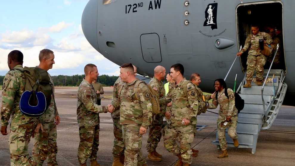 MS Guard members return home, different group deployed to DC