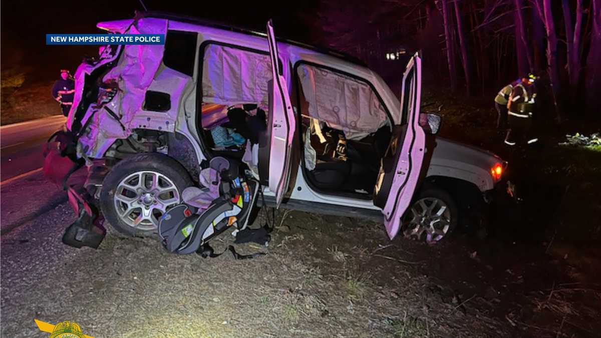 Police: Woman arrested for DUI after crash on I-93 in NH