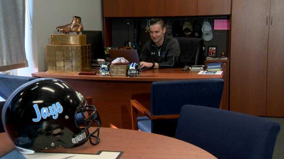 Hopkins' Dan Wodicka makes fast rise from receiver to coach