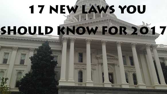 17 new California laws you should know in 2017
