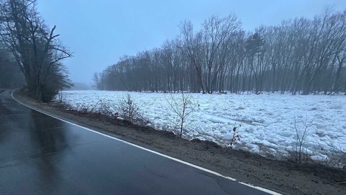 Ice jams form causing minor flooding as rain falls across Maine