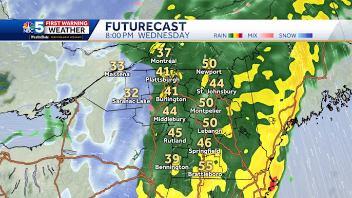 Timeline: See when heavy rains, flooding will impact Vermont, New York