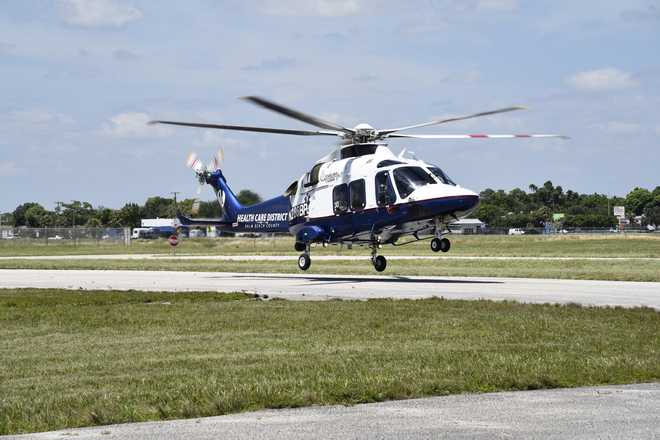Florida medical district welcomes first of two new helicopters