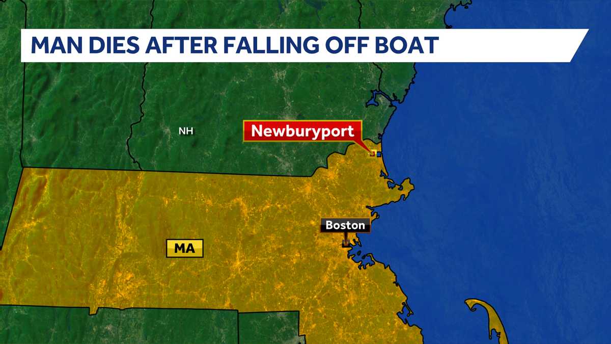 Officials: NH man dies after falling off boat off Mass. coast