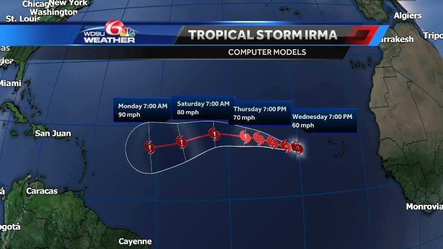 Irma forms in Atlantic, monitoring disturbance in Gulf of Mexico