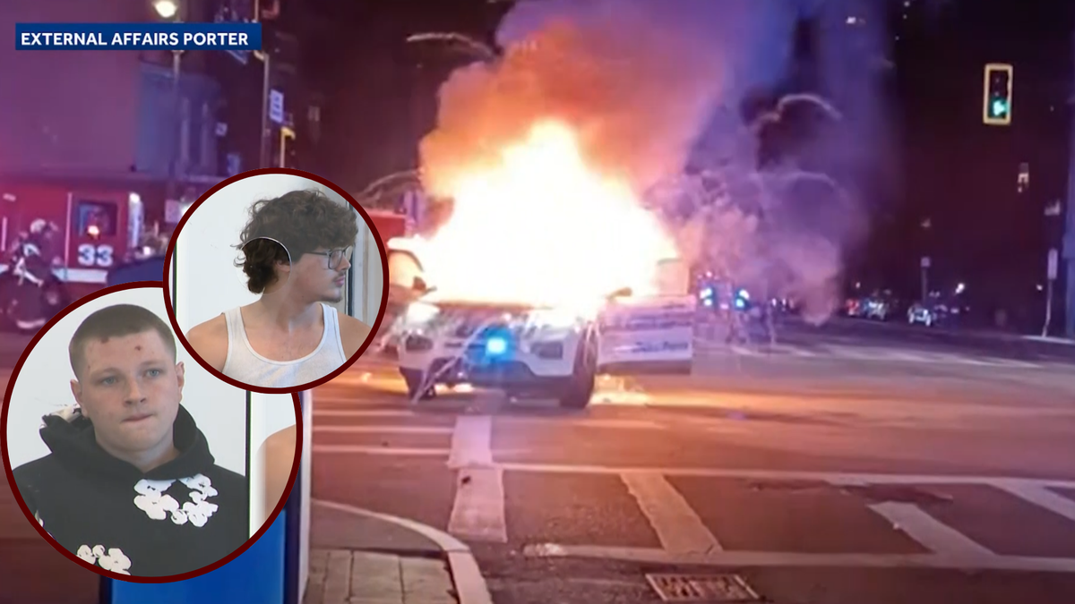 Cruiser torched as part of 'staged attacks' on Mass. police officers ...