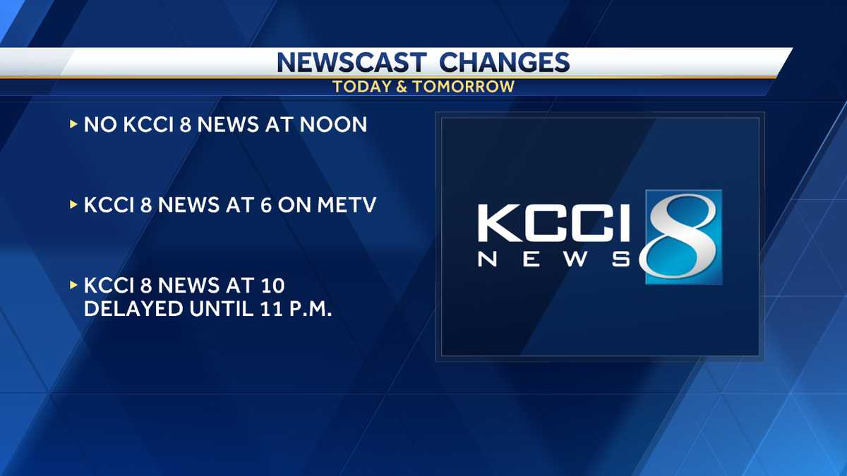 Programming note: NCAA Tournament will affect some KCCI 8 Newscasts