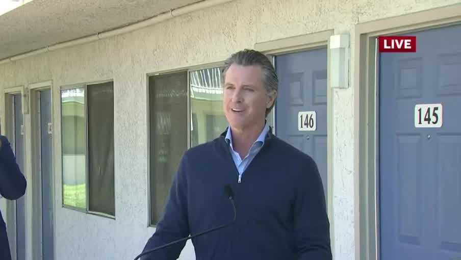 California's Project Roomkey shelters 14,200 homeless, Newsom says