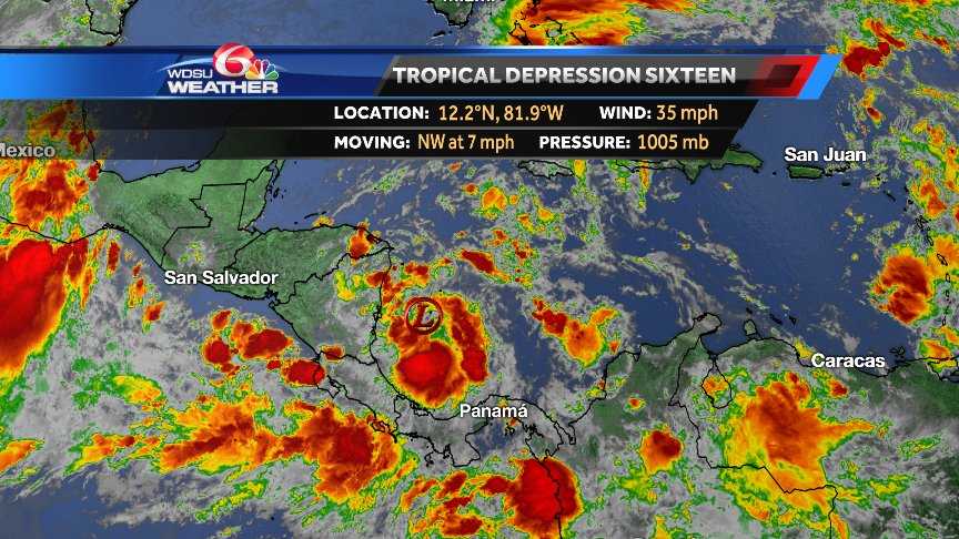 Advisories being issued for newly formed tropical depression in Caribbean
